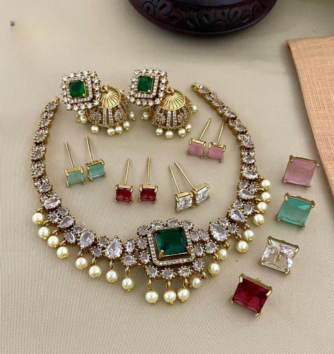 Interchangeable Stone Necklaces - ARACKAL JEWELLERY